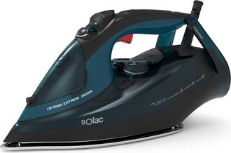 Solac PV2028 Optima Extrem Ceramic Dampfb&uuml;geleisen, 2800 W, Dampfsto&szlig; 180 g/min, kontinuierlicher Dampf 45 g/min, Keramiksohle, Pr&auml;zisionsspitze, Antitropfs