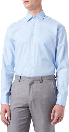 Seidensticker Herren Business Hemd, hellblau, 39