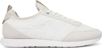 Calvin Klein Sneakers Calvin Klein Retro Runner Sock Laceup Mix YM0YM01414 Wei&szlig;