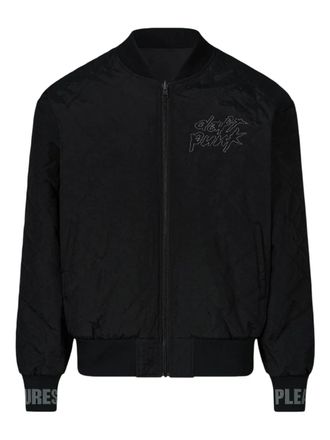 Pleasures veste bomber imprimée à design réversible - Noir