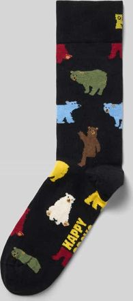 Happy Socks Socken mit Label-Print Modell Bear