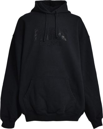VETEMENTS Hoodie mit Nieten - Schwarz