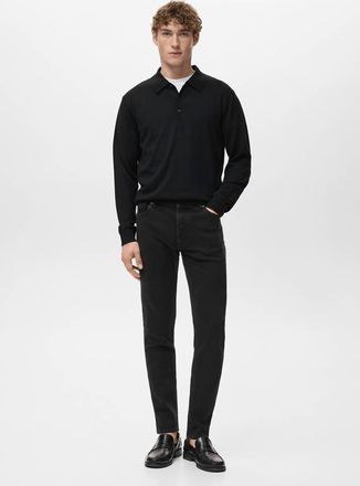 Mango Jean Jude skinny-fit black denim - Homme - 38 - MANGO MAN