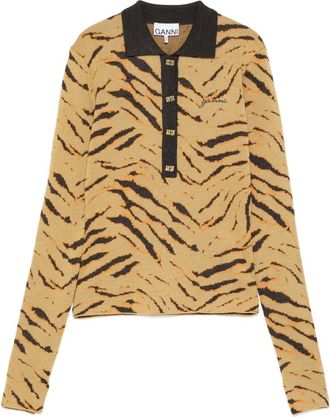 Ganni Femme, Pulls, Vert, Taille: 36 FR Maille ras du cou