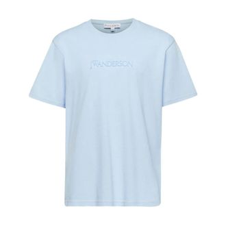 J.W.Anderson Logo Stickerei T-Shirt - - Tops - Herren - Blau - S