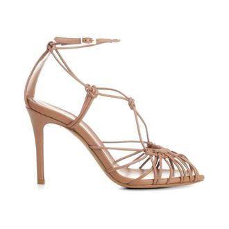 Forte_Forte Femme, Chaussures, Brun, Taille: 38 EU Sandales &agrave; Talons en Cuir