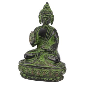 Guru Shop Buddha Statue aus Messing Amoghasiddhi Buddha 10 cm - Modell 10