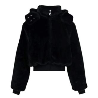 No Name Veste Sherpa Carter - Femme - Vestes - Noir - Taille: 36 FR
