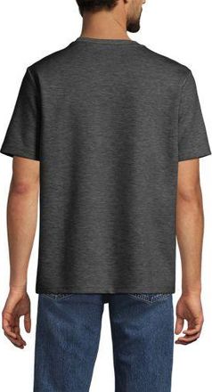 Lands End Deluxe Soft T-Shirt, Herren, Gr&ouml;&szlig;e:48-50 regular, Grau, Baumwolle/Polyester/Baumwoll-Mischung, by Lands End