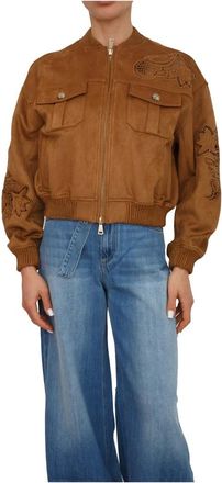 Ermanno Scervino Femme, Vestes, Brun, Taille: 42 FR Giubbino Firenze