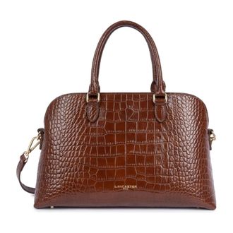 Lancaster Femme, Sacs, Brun, Taille: ONE Size Sac Demi Lune Zipp&eacute; Exo