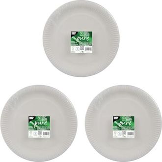Papstar 50 Teller, Pappe rund &Oslash; 29 cm weiss (Packung mit 3)