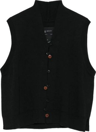 CORDERA gilet en peau de mouton retournée - Noir