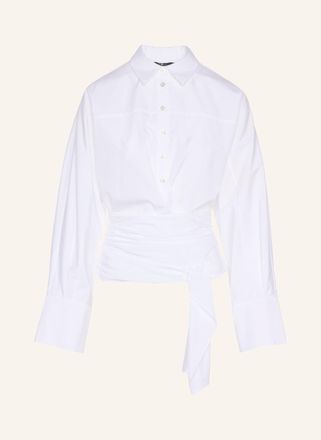 7 For All Mankind Woven Waist Tie Shirt weiss