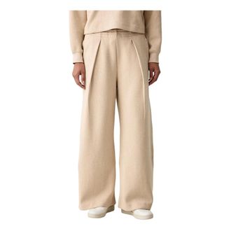 Lacoste Pantalon de jogging c&ocirc;tel&eacute; coupe &eacute;vas&eacute;e - Femme - Pantalons - Beige - Taille: 38 FR