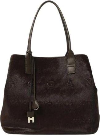 Hogan Femme, Sacs, Brun, Taille: ONE Size Tote Bags