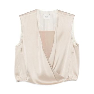 Alysi &Auml;rmellose Oberteile - - Tops - Damen - Beige - M