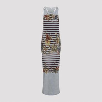 Jean Paul Gaultier Mariniere Grape Long Dress