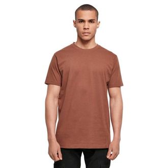 Build Your Brand Herren T-Shirt Round Neck, M&auml;nner Basic T-Shirt mit Rundhalsausschnit, Regular Fit, Baumwolle, Bark, XXL