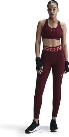 Nike Pro Sculpt High-Rise Damen Tights Farbe: Dunkelrot/Wei&szlig; (619); Gr&ouml;&szlig;e: XL