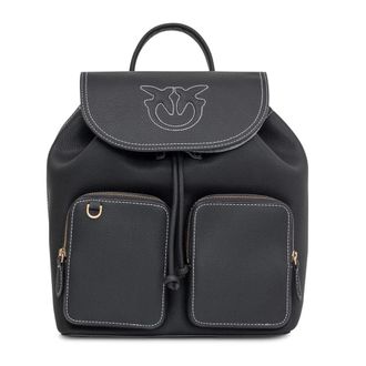Pinko Pinko, Femme, Sacs, Noir, Taille: ONE Size Carrie Backpack