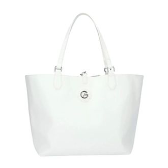 Gattinoni Femme, Sacs, Blanc, Taille: ONE Size Sac Shoppers Blanc Style Roma