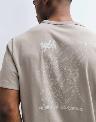 The North Face NSE t-shirt graphique Slopes en pierre-Neutre
