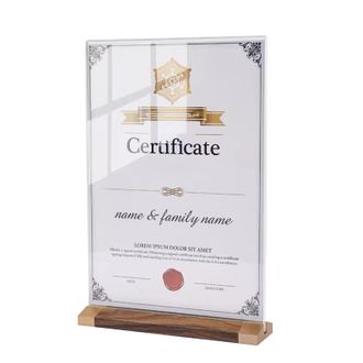 Generico Doppelseitiger Bilderrahmen, rustikaler Schreibtisch, freistehend, doppelseitiger Fotorahmen, Akzent f&uuml;r zu Hause | Acryl-Abdeckrahmen f&uuml;r eine