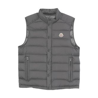 Moncler Barthe Gilet - - Jackets - Herren - Grau - 3XL