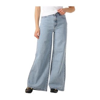 Abrand Super Wide Loretta Straight Leg Jeans - - Jeans - Damen - Blau - W27
