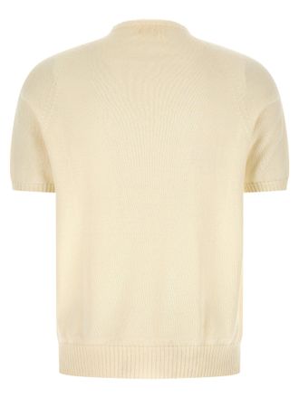 Maryya Ribbed-Detail Cotton Sweater - Cream