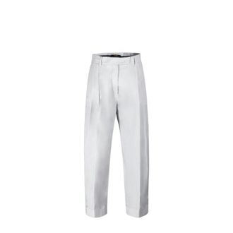 Moorer Femme, Pantalons, Blanc, Taille: 42 FR Ruth Straight Pantalons
