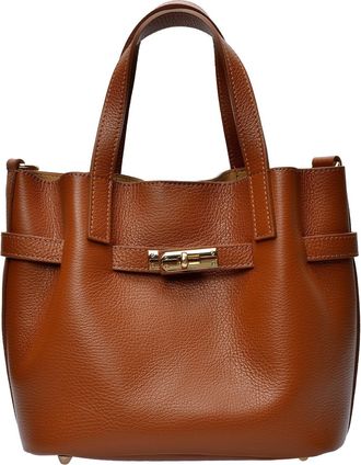Isabella Rhea COGNAC Rindsledertasche