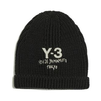 Yohji Yamamoto Homme, Accessoires, Noir, Taille: ONE Size Chunky Knit Beanie