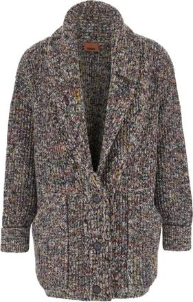 Missoni Femme, Pulls, Multicolore, Taille: 40 FR Maxi Cardigan