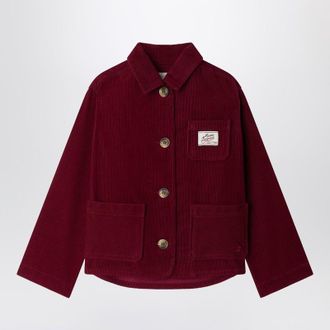 BONPOINT Corduroy Edith jacket with embroidered cherry