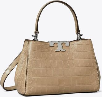 Tory Burch Damen Weiche Mini Eleanor Henkeltasche mit Krokopr&auml;gung