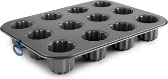 Ibili Canele-Form mit 12 Mulden, Stahlblech, frei von PFAS