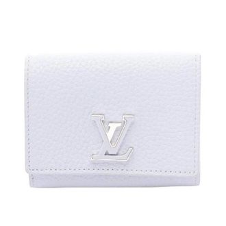 Louis Vuitton Portefeuille Capucines Tiny Cuir Pr&eacute;-owned - Femme - Pre-owned - Blanc - Taille: ONE Size