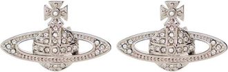 Vivienne Westwood Femme, Accessoires, Gris, Taille: ONE Size Mini Bas Relief Earrings