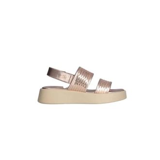 Liu Jo Femme, Chaussures, Rose, Taille: 37 EU Sandales &agrave; Plateforme &agrave; Paillettes Rose