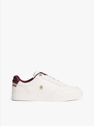 Tommy Hilfiger Baskets en cuir à plaque monogramme TH