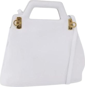 Ferragamo Sac &agrave; main Pre-owned - Femme - Pre-owned - Blanc - Taille: ONE Size