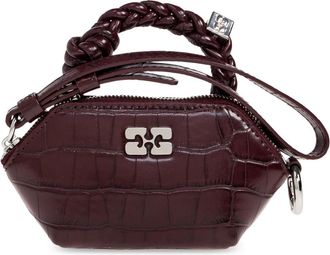 Ganni Femme, Sacs, Rouge, Taille: ONE Size Pochette en cuir