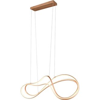 Trio Suspension led design incurve 57w dore dimmable 3 temperatures select - nala 88830863