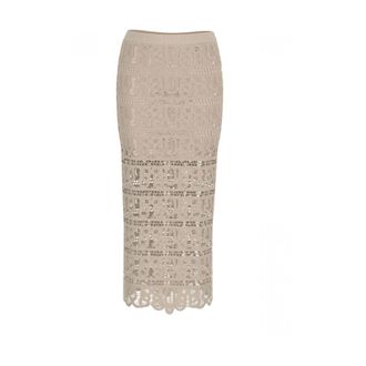Guess Femme, Jupes, Beige, Taille: 40 FR Maxi Skirt