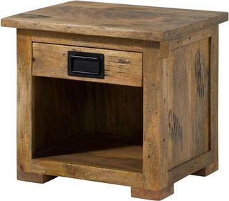 Massivmoebel24 Nachttisch Mango 50x40x45 natur lackiert railway 187