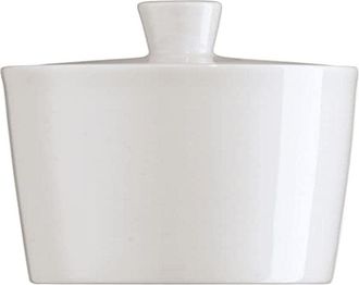 Arzberg 49700-800001-14307 Tric Zucker-/Marmelade Dose 6P, Porzellan, weiß, 10.20 x 10.20 x 9.80 cm