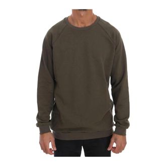 Daniele Alessandrini Gr&uuml;ner Rundhalspullover - - Sweatshirts & Hoodies - Herren - Gr&uuml;n - XL