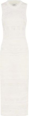 Laneus Femme, Robes, Blanc, Taille: 40 FR Light Jacquard Dress